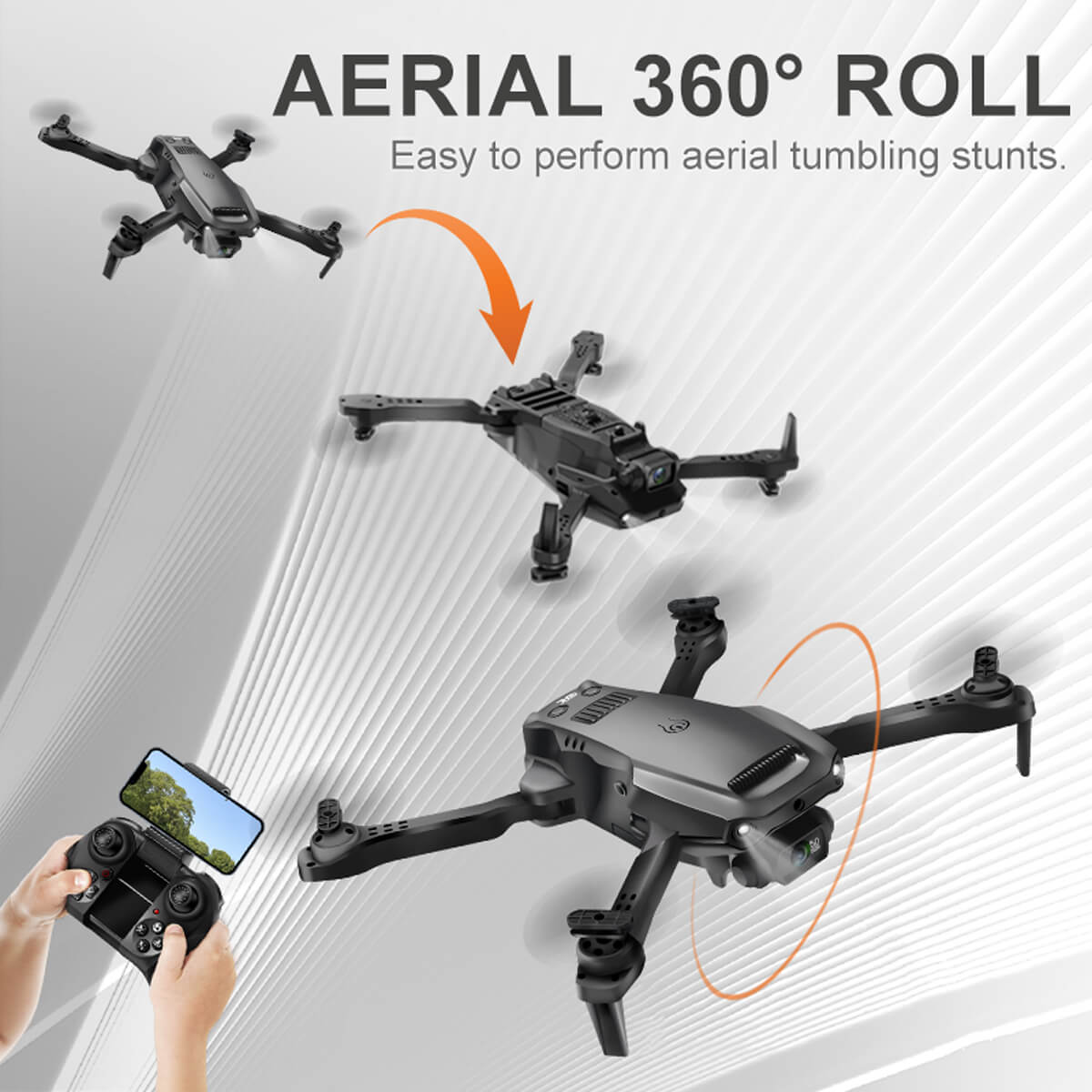 4DRC V36 Obstacle Avoidance Drone Foldable Quadcopter with Dual Camera