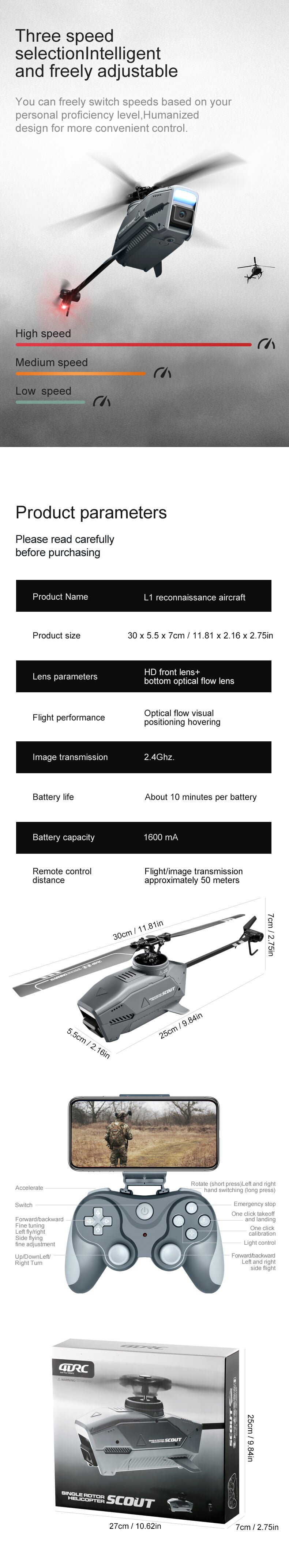 4D-L1 Mini Reconnaissance Drone – 4DRC