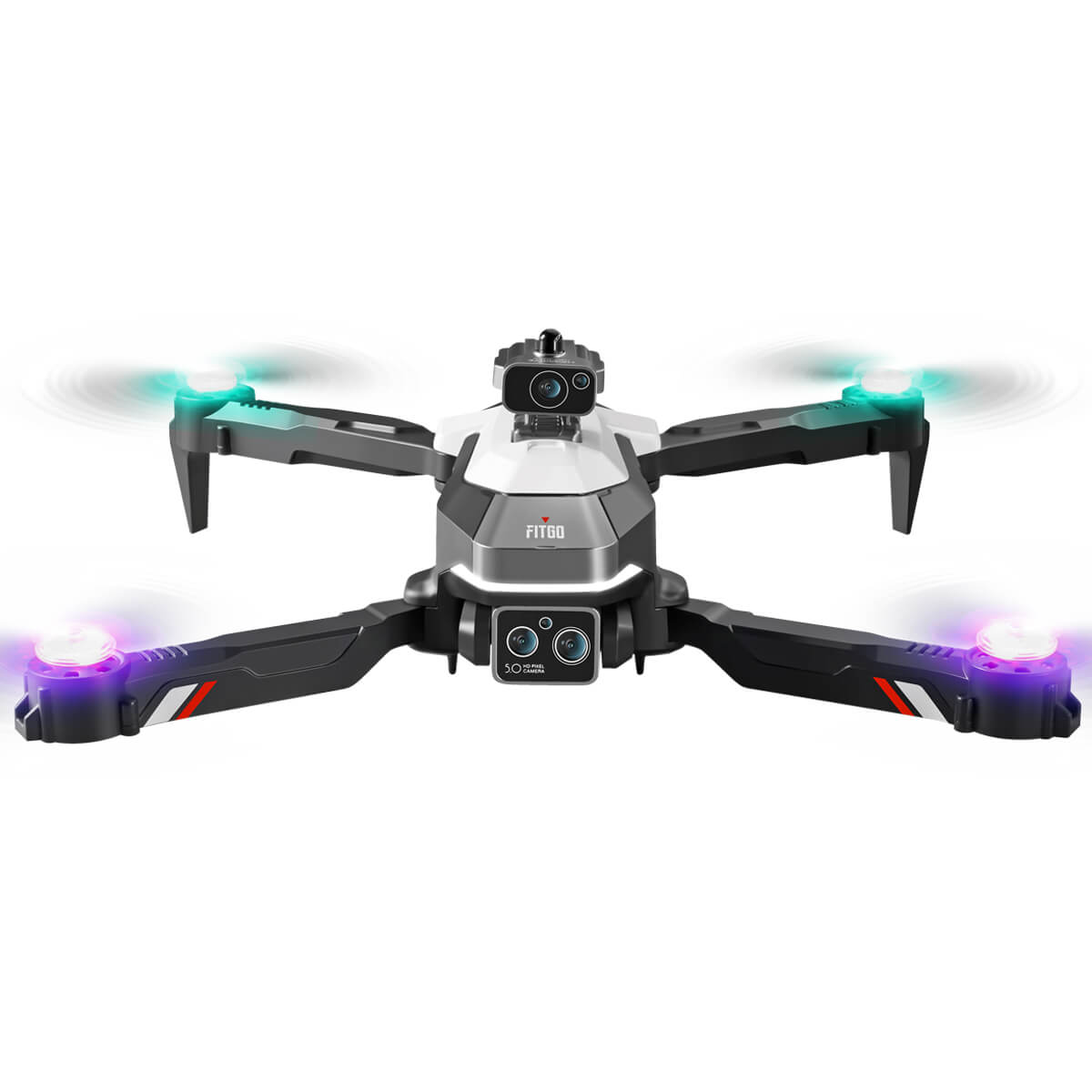 4DRC M2 ESC Dual Camera Obstacle Avoidance Drone with Color Lights