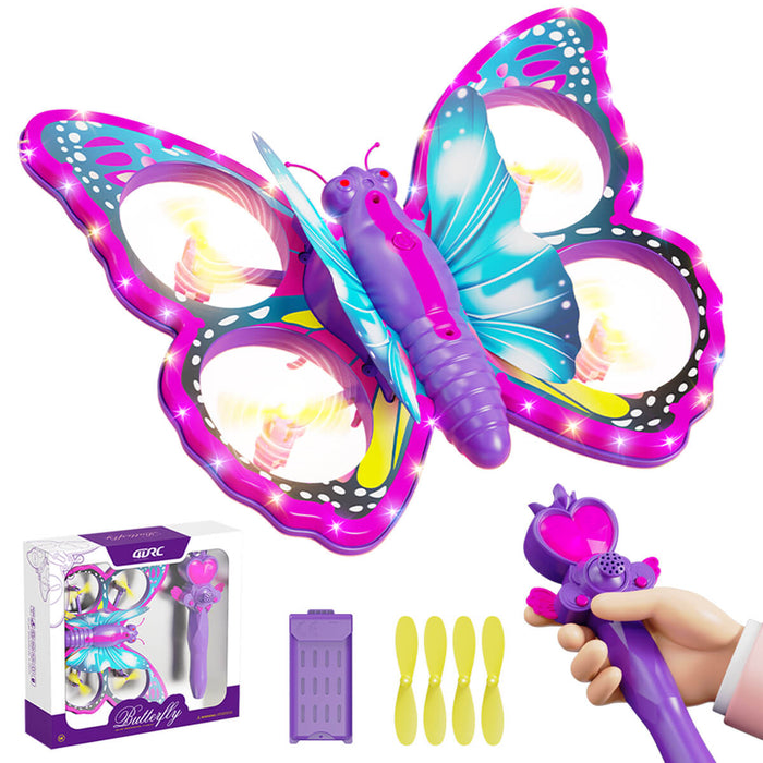4DRC V40 Remote Control Butterfly Drone for Kids with Colorful Lights