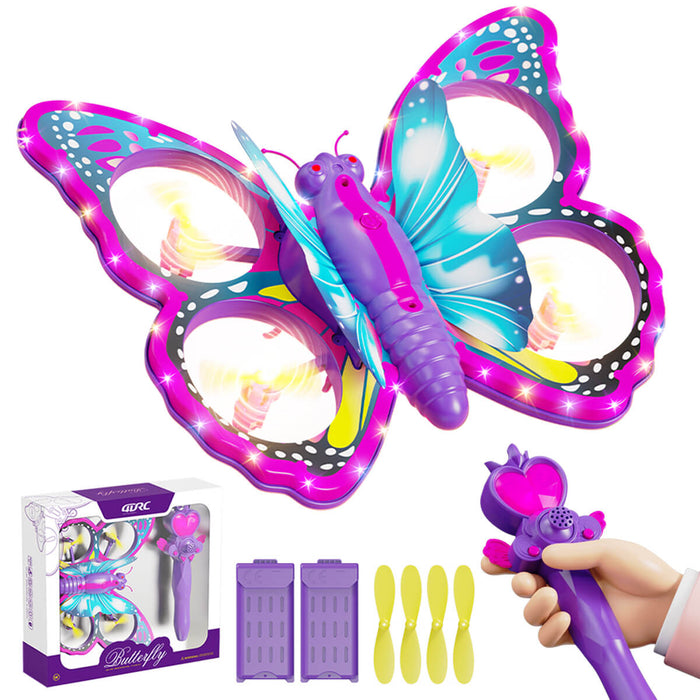 4DRC V40 Remote Control Butterfly Drone for Kids with Colorful Lights