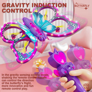 4DRC V40 Remote Control Butterfly Drone for Kids with Colorful Lights