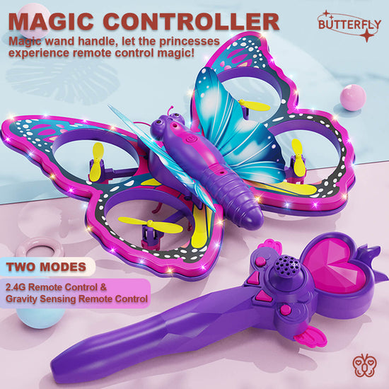 4DRC V40 Remote Control Butterfly Drone for Kids with Colorful Lights