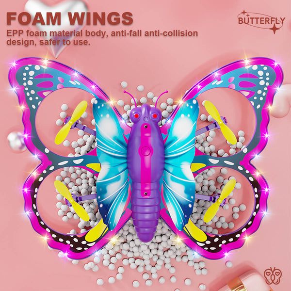 4DRC V40 Remote Control Butterfly Drone for Kids with Colorful Lights