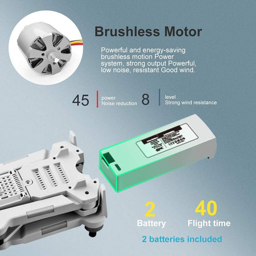 4DRC 4D-F8 GPS Brushless Motor Drone with FPV Camera