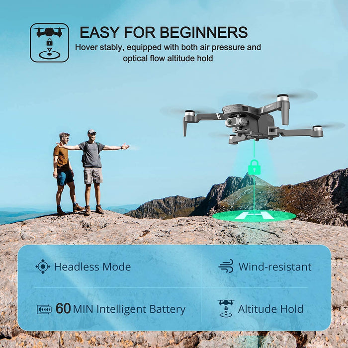 4DRC 4D-F4 Brushless GPS drone with electronically adjustable 4K Camera ...