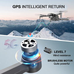4DRC 4D-F4 Brushless GPS drone with electronically adjustable 4K Camera ...